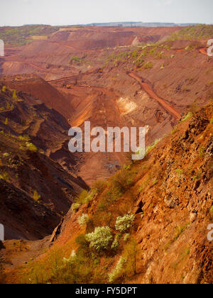 A general view of an open-cast mine, on the outskirts of Dhanbad ...