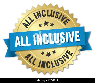 inclusive sign. round ribbon label set. Stamp Stock Vector Image & Art ...