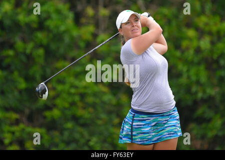 Sarasota, Florida, USA. 22nd Apr, 2016. Krista Puisite during the first ...