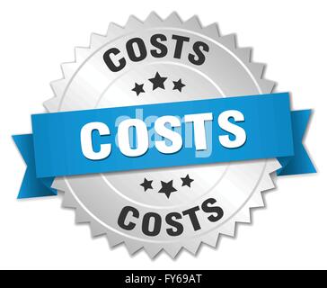 costs sign. round ribbon label set. Stamp Stock Vector Image & Art - Alamy