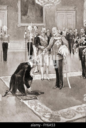 the ceremony of dubbing a knight Stock Photo - Alamy