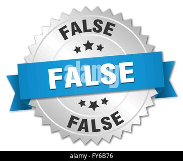 false sign. round ribbon label set. Stamp Stock Vector Image & Art - Alamy