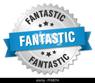 fantastic sign. round ribbon label set. Stamp Stock Vector Image & Art ...