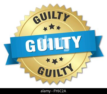 guilty blue label. guilty isolated seal. guilty Stock Vector Image ...