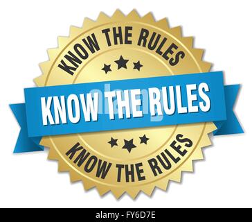 know the rules ribbon label sign set. know the rules banner Stock ...