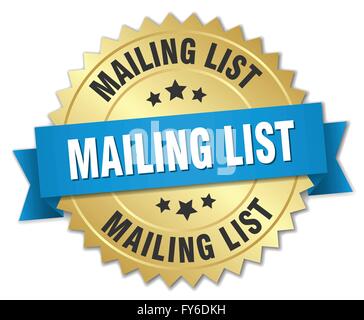 mailing list ribbon. mailing list isolated sign. mailing list banner ...