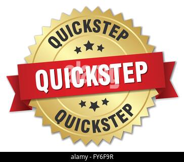 quickstep round ribbon isolated label. quickstep sign Stock Vector ...