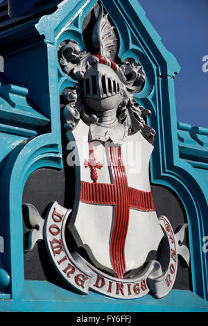 Coat of Arms of The City of London on Tower Bridge, London, England ...