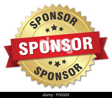 sponsor red label. sponsor isolated seal. sponsor Stock Vector Image ...