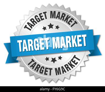 target market label. target market isolated seal. Retro sticker sign ...