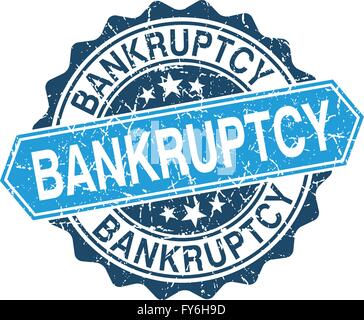 Bankruptcy grungy stamp isolated on white background Stock Vector Image ...