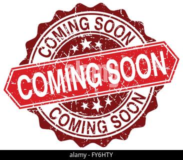 coming soon round red grunge stamp Stock Vector Image & Art - Alamy