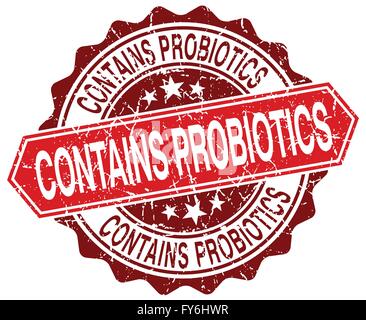 contains probiotics stamp. sign. seal Stock Vector Image & Art - Alamy