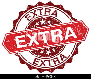 extra red round stamp Stock Vector Image & Art - Alamy