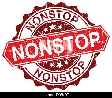 nonstop red round stamp Stock Vector Image & Art - Alamy