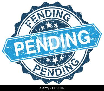 pending blue round stamp Stock Vector Image & Art - Alamy