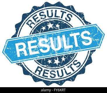 results blue round grunge stamp Stock Vector Image & Art - Alamy
