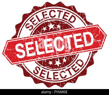 selected red round stamp Stock Vector Image & Art - Alamy
