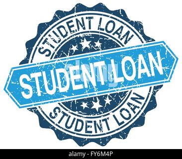 student loan blue round stamp Stock Vector Image & Art - Alamy