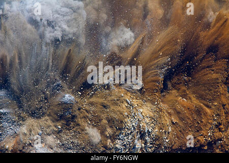 Blasting at Kansanshi open cast copper mine Kansanshi Mining PLC, a ...