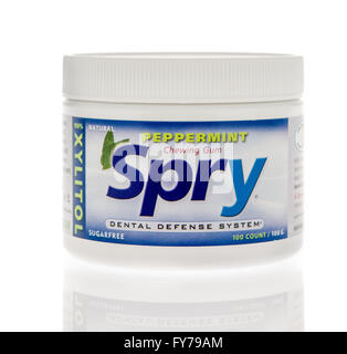 Spry chewing gum with Xylitol, a natural sweetener Stock Photo - Alamy