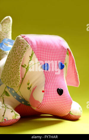 Patchwork dog toy homemade Stock Photo - Alamy