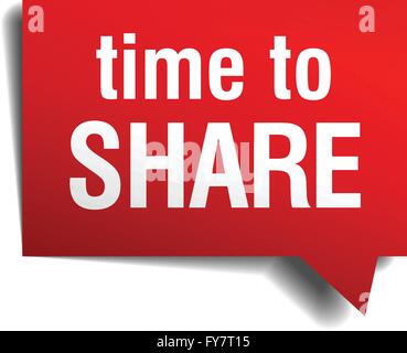 time to share sign. time to share square speech bubble. time to share ...