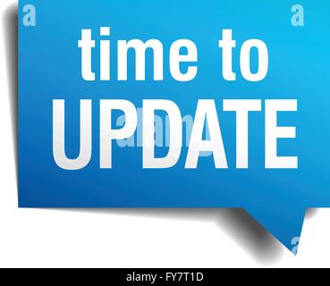 time to update paper peeler sign set. time to update sticker Stock ...