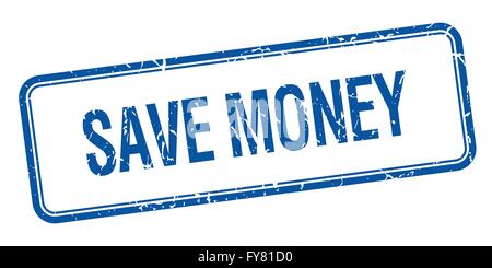 make money stamp. make money square grungy blue sign Stock Vector Image ...