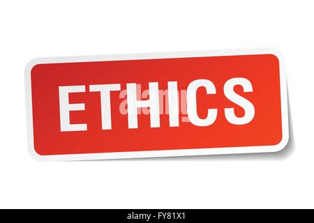 ethics sticker. ethics square isolated sign. ethics Stock Vector Image ...