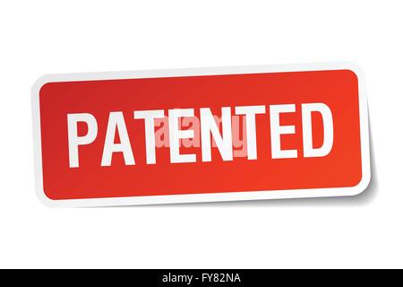 patented sticker. patented square isolated sign. patented Stock Vector ...