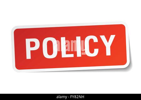 policy sticker. policy square isolated sign. policy Stock Vector Image ...