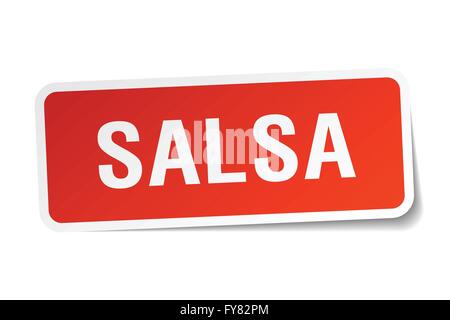 salsa sticker. salsa square isolated sign. salsa Stock Vector Image ...