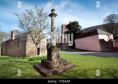 War memorial in the village of Crowcombe in the Quantocks, Somerset UK ...
