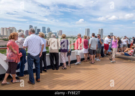 Passengers Onboard Holland America MS Veendam Cruise Ship Relaxing As ...
