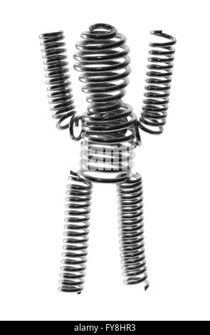 Human figure made of metal wire with an the object Stock Photo - Alamy