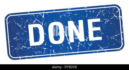 square grunge blue done stamp Stock Vector Image & Art - Alamy