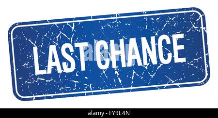 square grunge blue last chance stamp Stock Vector Image & Art - Alamy