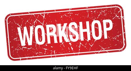 square grunge red workshop stamp Stock Vector Image & Art - Alamy
