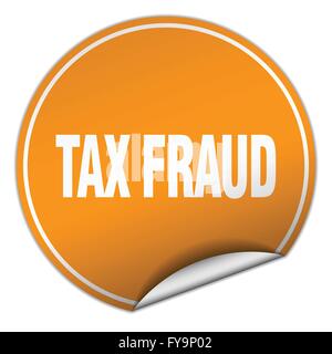 fraud round orange sticker isolated on white Stock Vector Image & Art ...