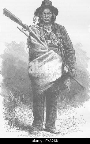 USA: Cheyenne Indians, antique print 1880 Stock Photo - Alamy