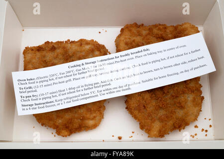 Waitrose fresh Cod breaded fish Stock Photo - Alamy