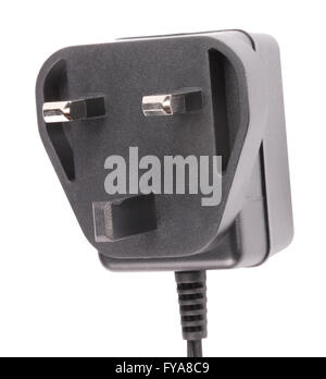 UK Outlet Plug with Cord Isolated Stock Photo - Alamy