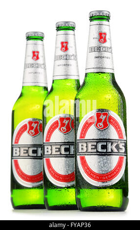 Bottles of German Beck's lager Stock Photo - Alamy