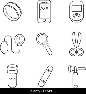 Medical Basic Device Icon Set Stock Vector Image & Art - Alamy