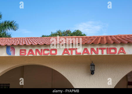 The Banco Atlantida Building Trujillo Honduras The Main Bank In Town ...