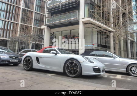 supercars in knightsbridge, expensive cars West London Stock Photo - Alamy
