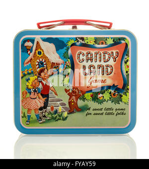 Winneconne, WI - 17 April 2016: Container of Organic Valley chocolate ...