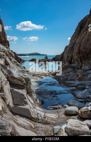 Westcombe beach South Devon Stock Photo - Alamy