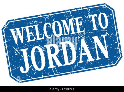 Jordan blue square grunge welcome to stamp Stock Vector Image & Art - Alamy